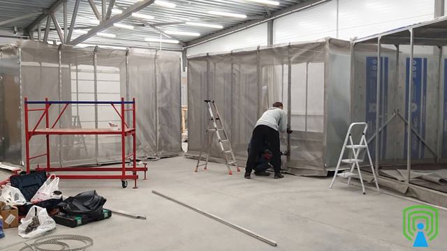 Сборка передвижных альтернативных измерительных площадок (экранированных камер) с РПМ