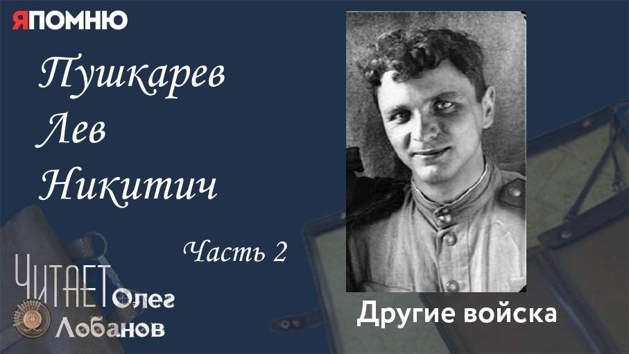 Пушкарев Лев Никитич Часть 2.Проект "Я помню" Артема Драбкина. Другие войска.