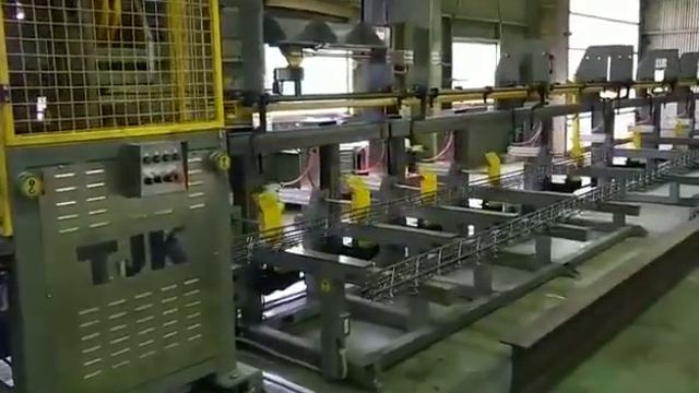 Станок для сварки треугольных каркасов ферм перекрытия TJK SJL300T18X  TJK MACHINERY