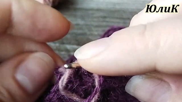 2 варианта соединения нити без узла при вязании крючком