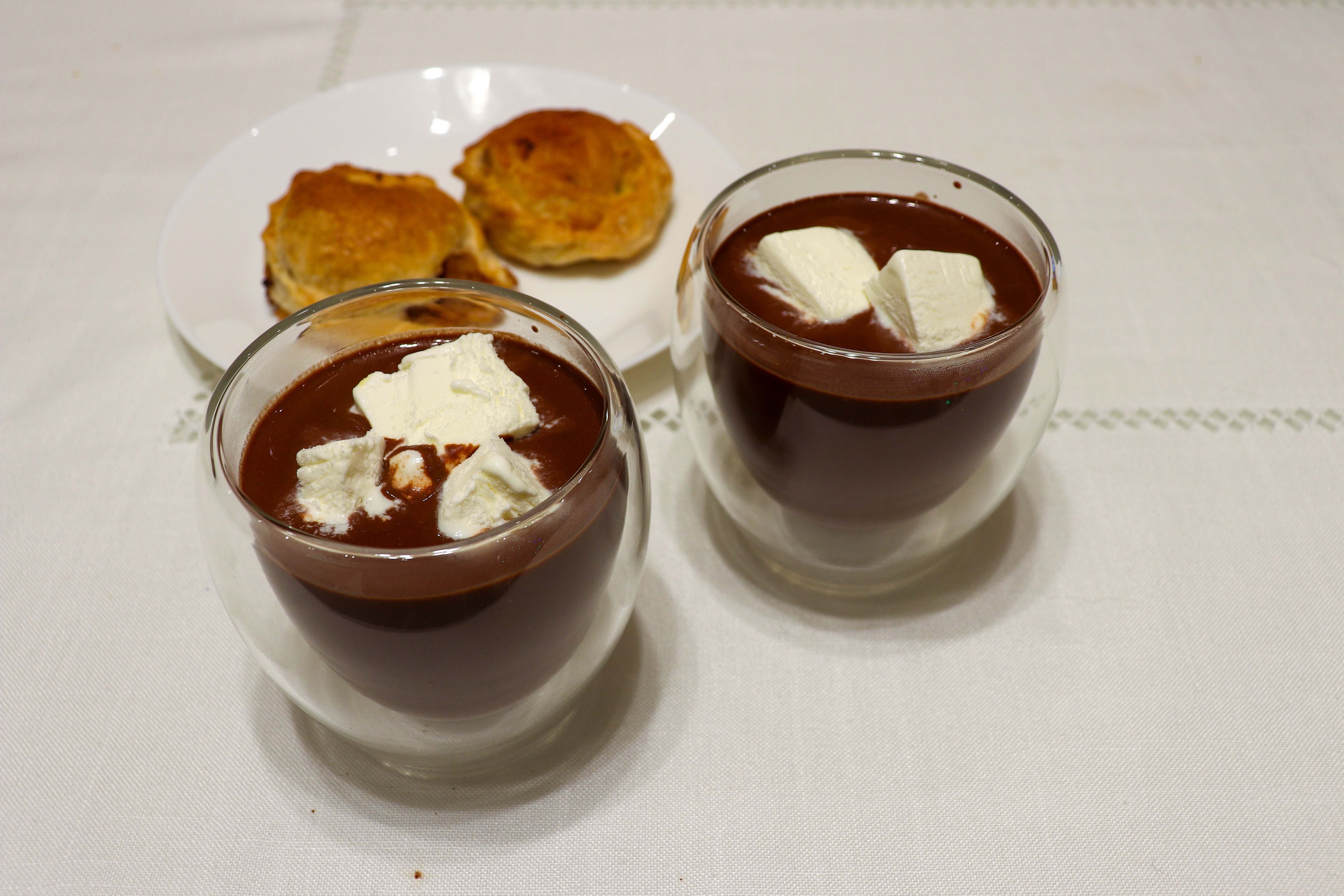 Горячий шоколад с красным вином