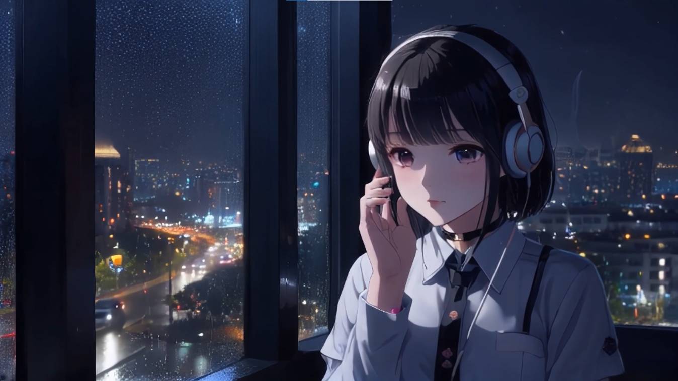 Аниме Атмосфера: Тян у Окна