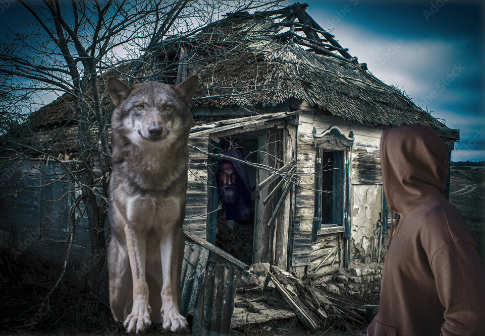 Собака древнего старика, по ночам превращаясь в волка, на самом деле была.....mp4