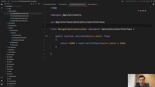 O: Open-Closed Principle - Eloquent Attribute with Salary Calculator