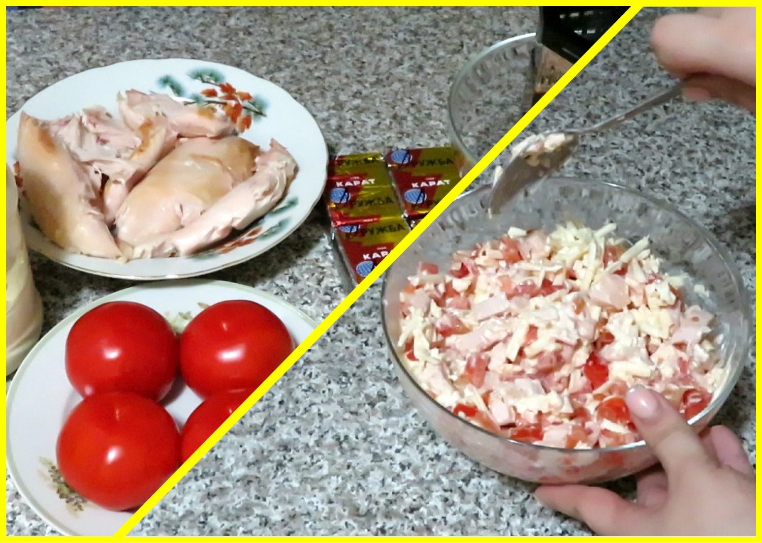 Легкий в приготовлении салат / САЛАТ ИЗ КОПЧЕНОЙ ГРУДКИ / ОЧЕНЬ ВКУСНЫЙ !!! Готовим с Elenitka Уфа