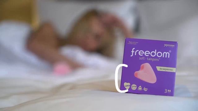 Супермягкие тампоны FREEDOM без веревочки – твоя свобода каждый день!