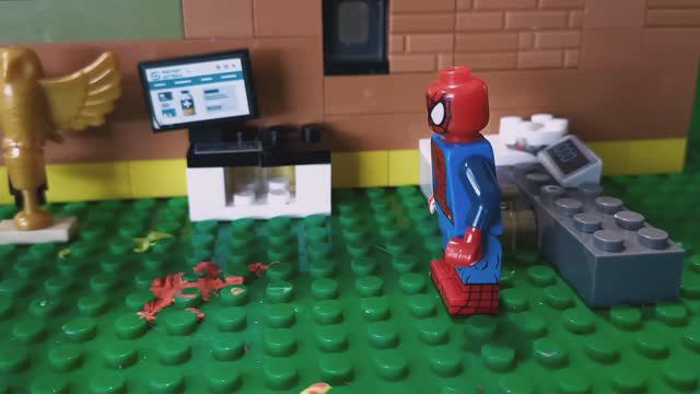 анимация лего мультик человек паук серия 3 новый костюм