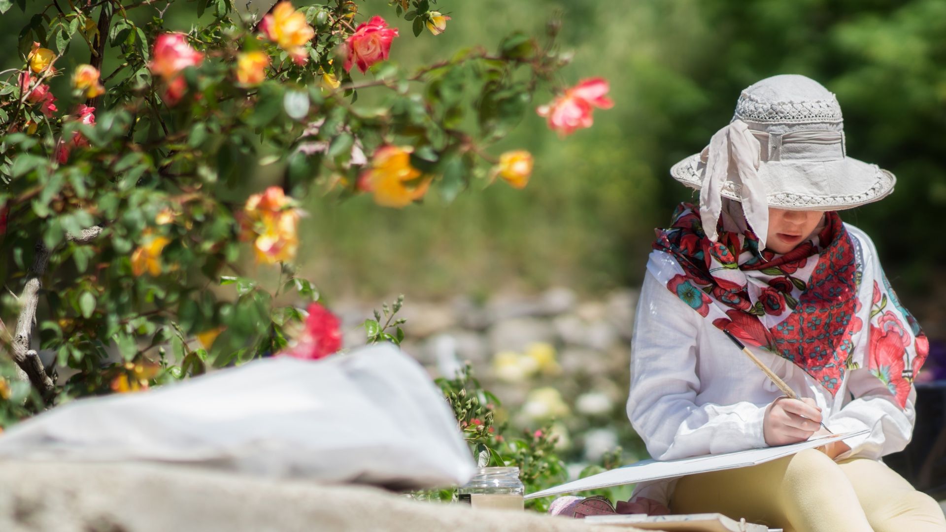 Розы Никитского ботанического сада сорт Полька-бабочка