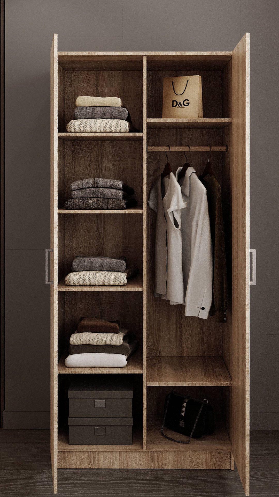 Шкаф Рик Комбинированный дуб сонома