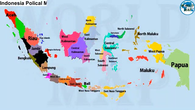 КАРТА МИР - ИНДОНЕЗИЯ (Indonesia Map)