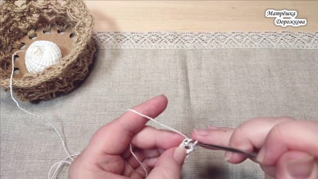 Как начать вязать филейное кружево сразу с клеточек первого ряда