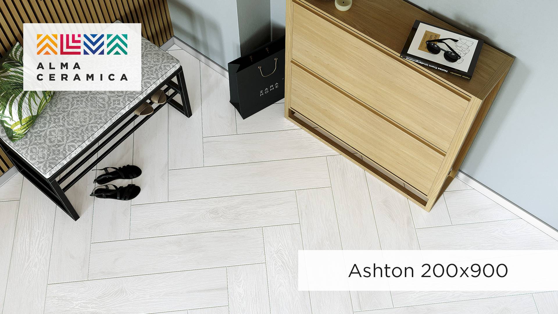 Ashton от Alma Ceramica – натуральная древесная эстетика в керамограните.