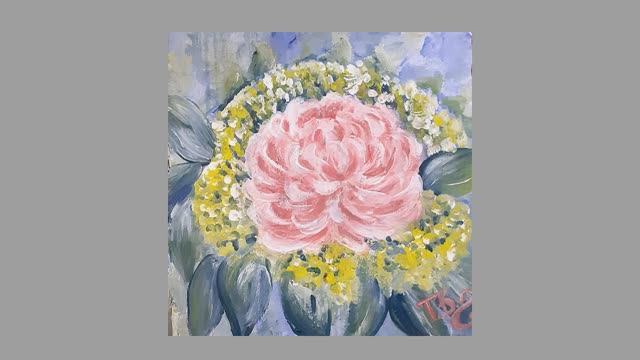 Как нарисовать хризантему/Просто/ Акрил