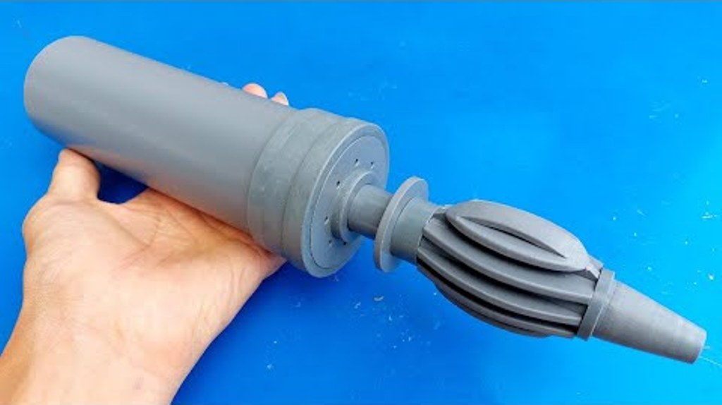 Как сделать ручной воздушный насос из ПВХ.