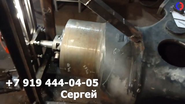 Расточка в размер 235 мм, с частичной наплавкой. Наружная проточка фаски «СТАНЭКСПЕРТ® МРНК59 ЦПУ»