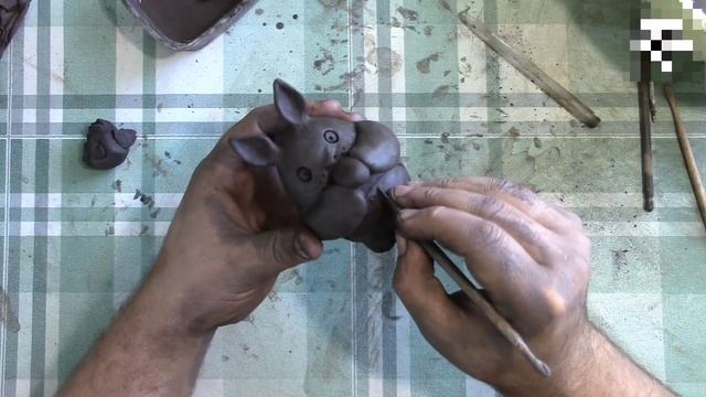 Глиняная свистулька "Тоторо". (2016)