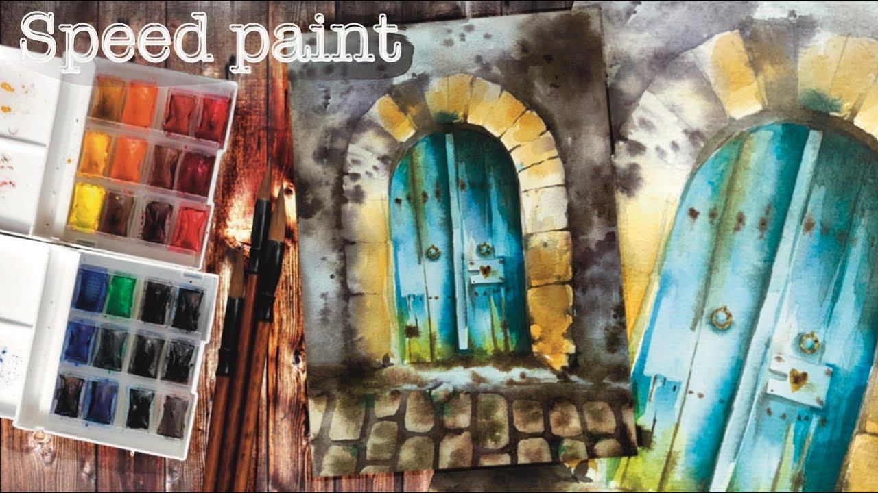 Speed paint. Акварель. Watercolor. Просто рисую акварелью.