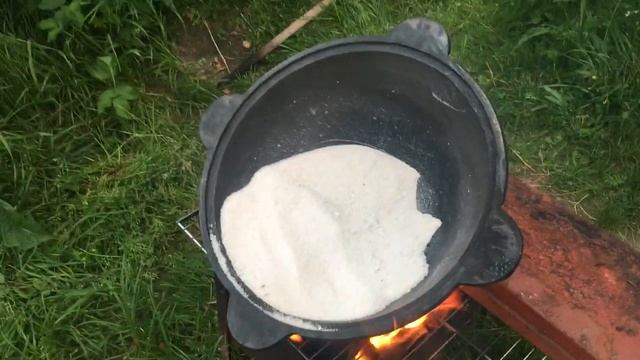 КАК МЫ ОБЖИГАЛИ КАЗАН _ ОБЖИГ КАЗАНА