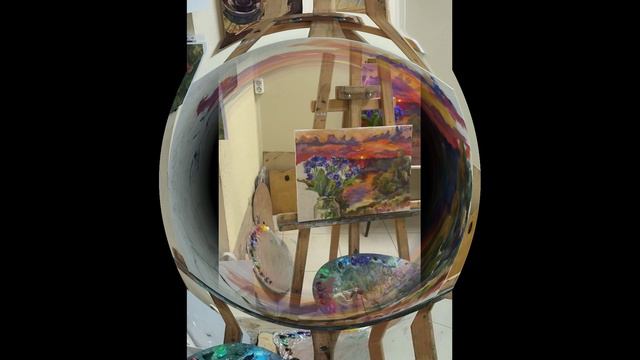 ВЕРТИКАЛЬНЫЙ ФОРМАТ: ЭТЮДЫ БЕЗ СЛОВ | Васильки на закате | НАТУРА плюс КАРТИНА | ЛЕТО 2024