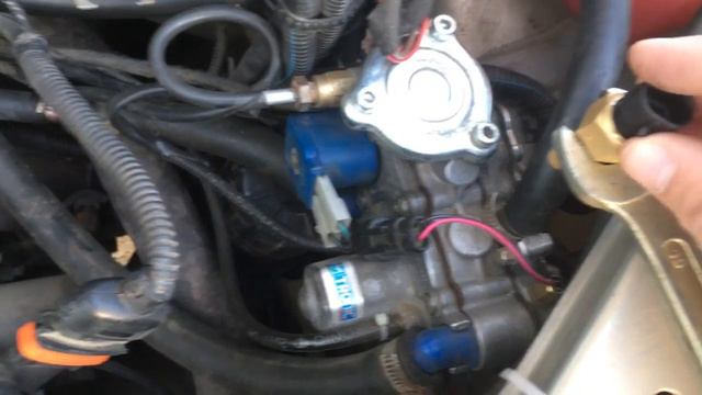 Замена датчика ОЖ на калине 1.