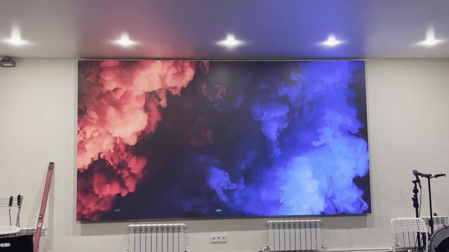 Интерьерный видеоэкран. Сдача работы.