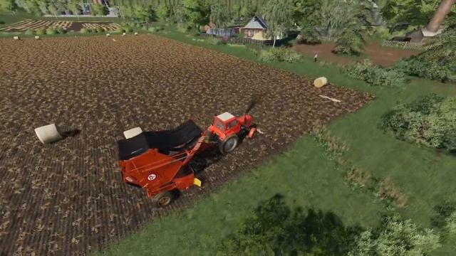 Сельские будни #8   Фермер  симулятор 19   карта  Молоково .