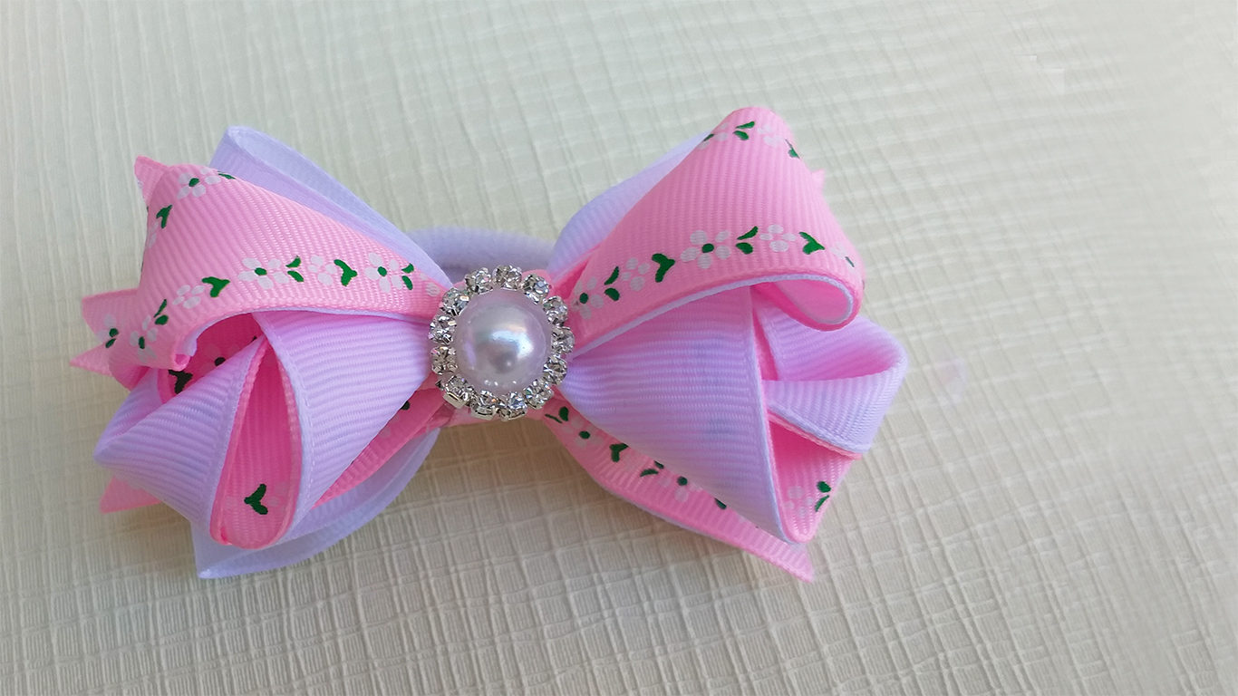 Мастер класс Бантики ? из ленты 2,5 см  Канзаши /  DIY Hair Bows Tutorial