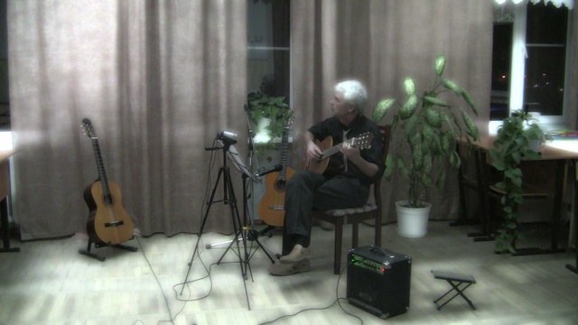 Полифония на гитаре. Пьеса ." Жига ".