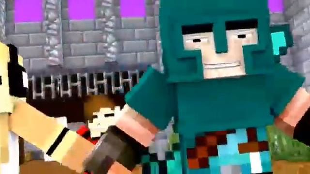 "Psycho girl 3" на русском (Minecraft animation)