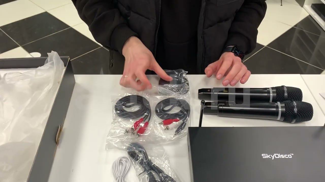 БЕСПРОВОДНЫЕ МИКРОФОНЫ С МИКШЕРОМ SKYDISCO MIC-WL22 BLUETOOTH SKYDISCO MIC WL22