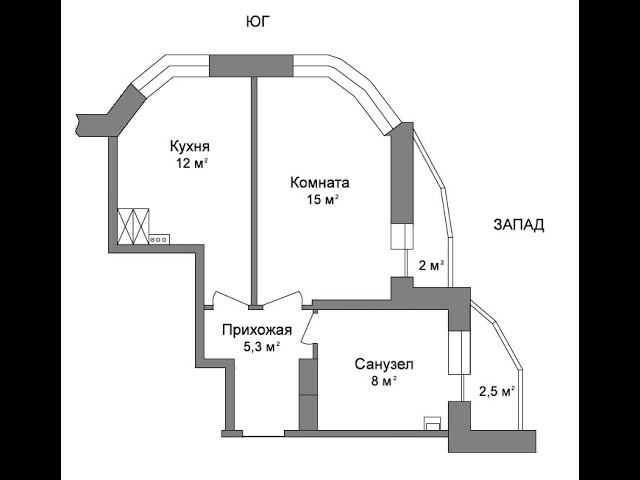 ЭКСКЛЮЗИВНАЯ ОДНУШКА на ПАРНАСЕ с УНИКАЛЬНОЙ ПЛАНИРОВКОЙ