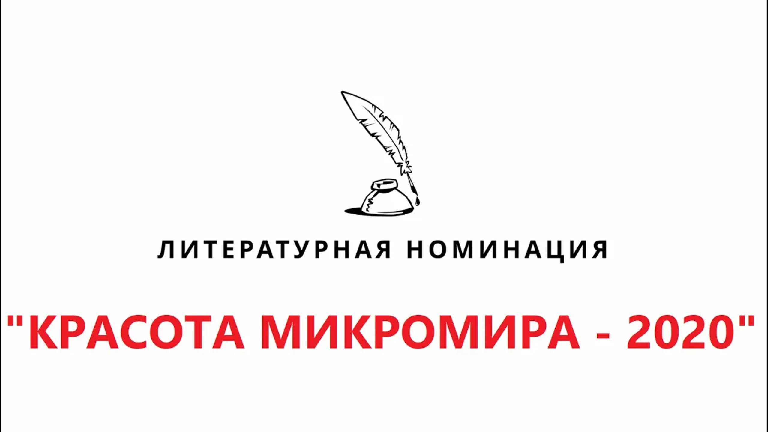 Красота микромира - 2020. Литературная номинация