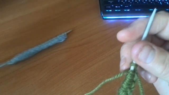 Французский набор петель и узорчатый край