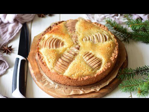 Тарт с миндальным кремом и грушей — рецепт открытого пирога с вкусной начинкой!