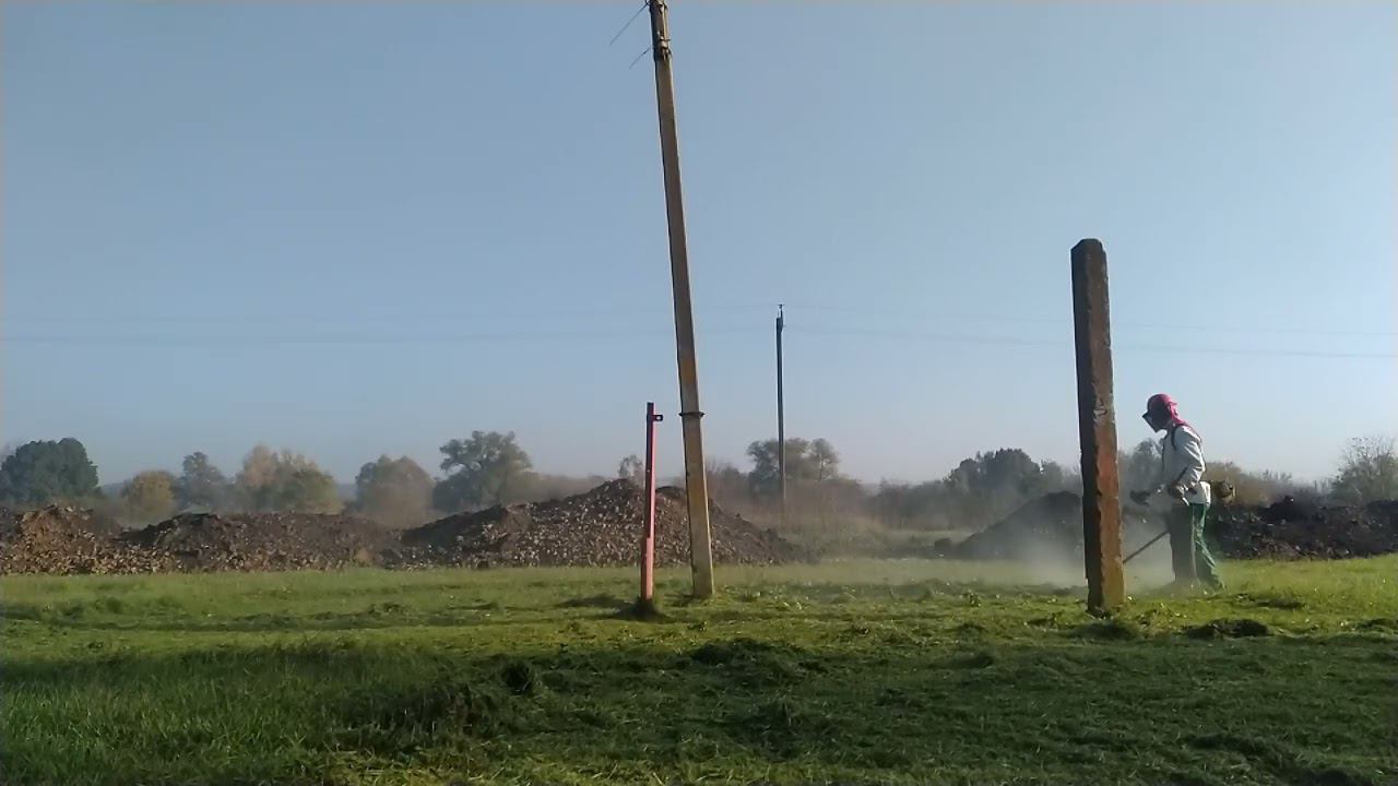 Покос газона stihl fs450