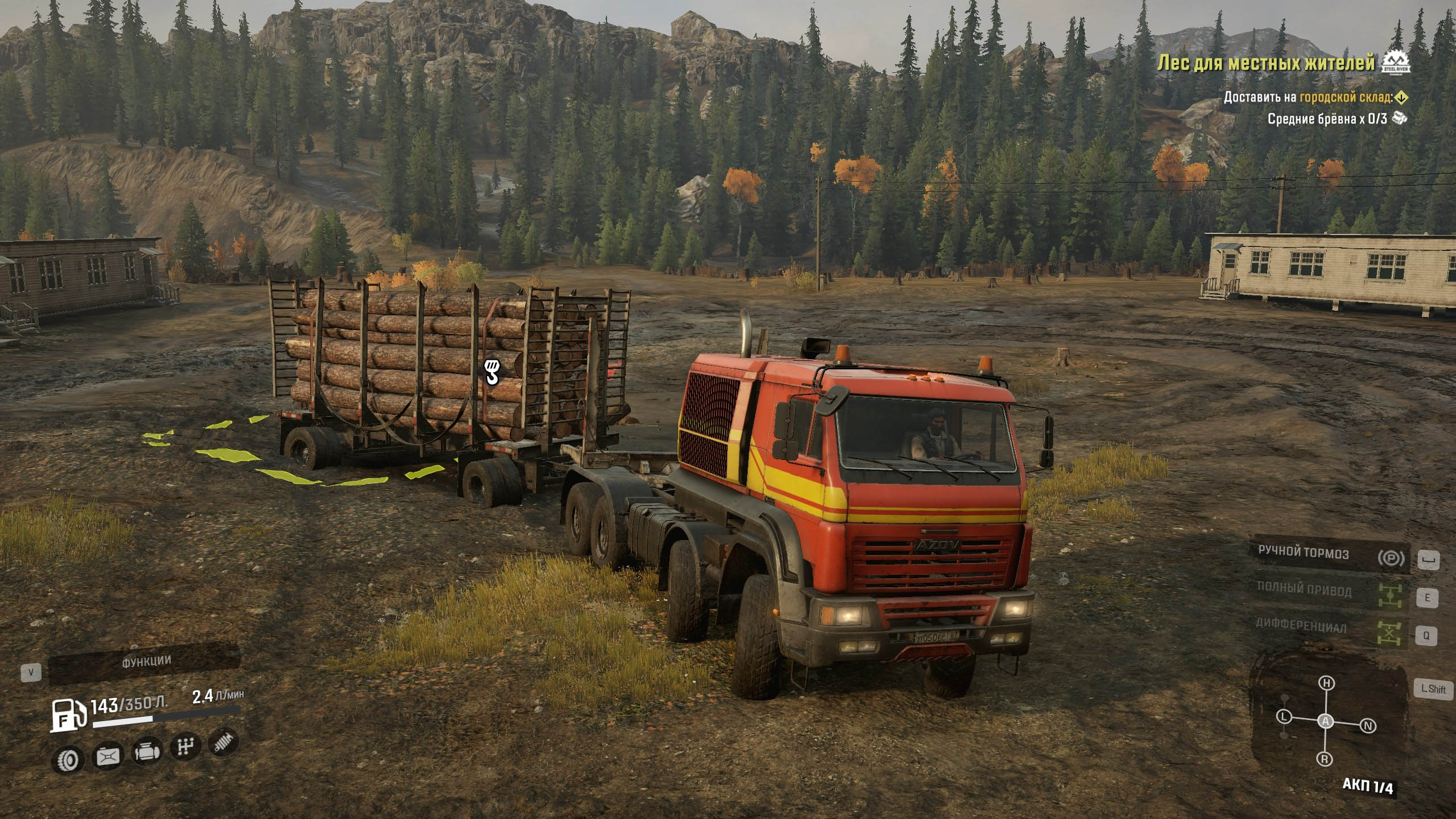 SnowRunner - Эпизод 8. И опять бревна.