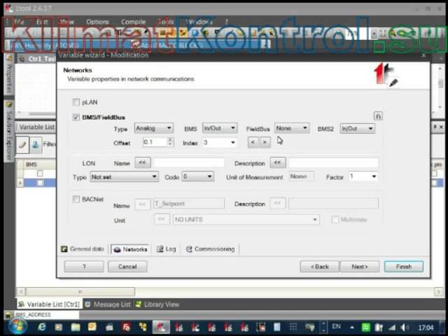1Tool. 10. Конфигурирование сети pLan и взаимодействие с BMS.