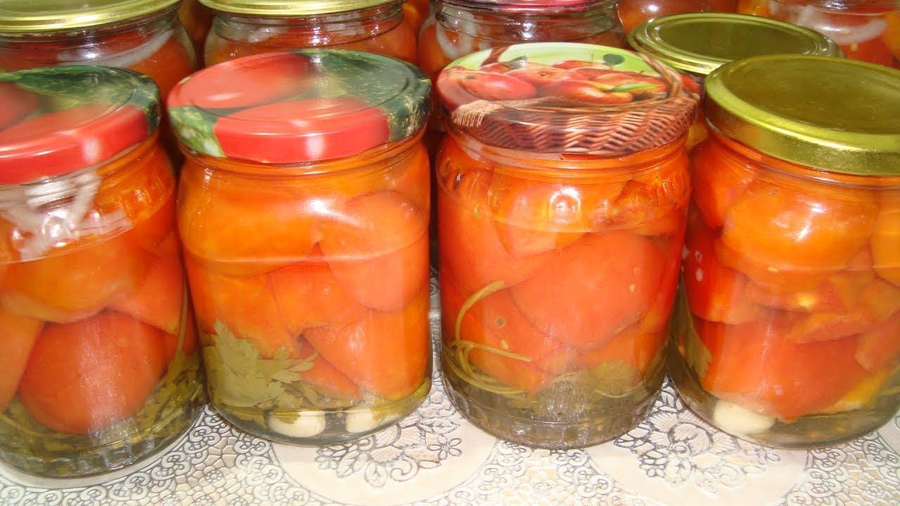 ПОМИДОРЫ ДОЛЬКАМИ  С ЛУКОМ НА ЗИМУ