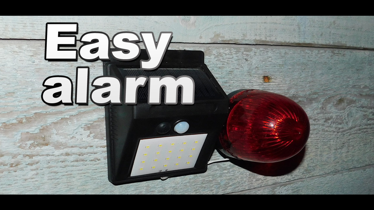 Самодельная сигнализация для охраны сада ночью