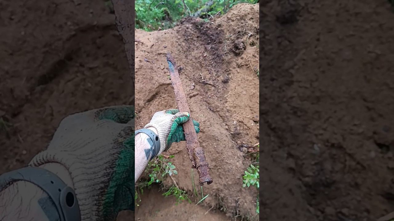 Нашли редкий блокадный штык к винтовке Мосина в блиндаже! Коп по войне #война #история #коп #shorts