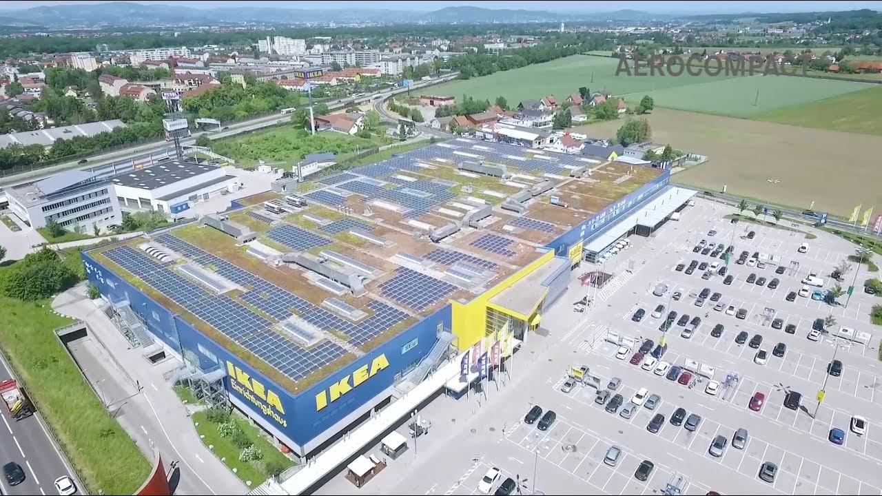 Накрышные солнечные электростанции с креплениями Aerocompact за 2018 год