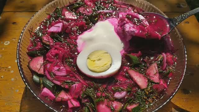 Лучше окрошки! Холодный борщ, холодник, свекольник??