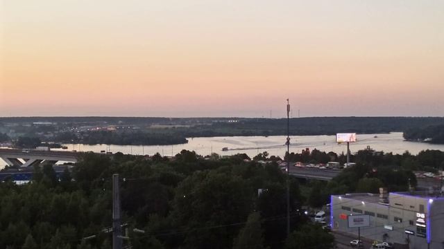 Красивое видео | Закат солнца вид из окна ускоренное воспроизведение | 4 часа за 3 минуты