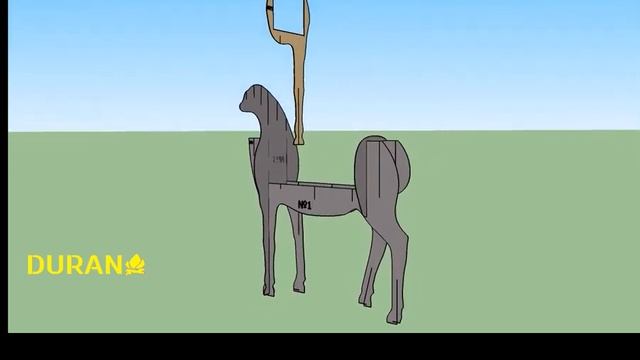 МАНГАЛ ОЛЕНЬ, РАСКРОЙ, ПОСЛЕДОВАТЕЛЬНОСТЬ СБОРКИ.mp4