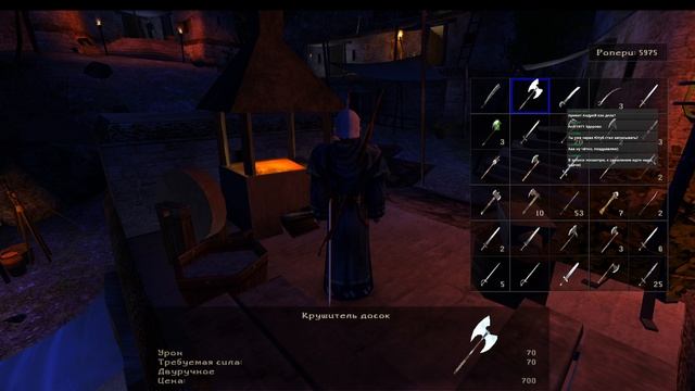 Gothic2 Legend of Ahssun(Легенда Ахссуна).Часть84.Задания в лагере Саида(древесина,меч,свиток,бой).
