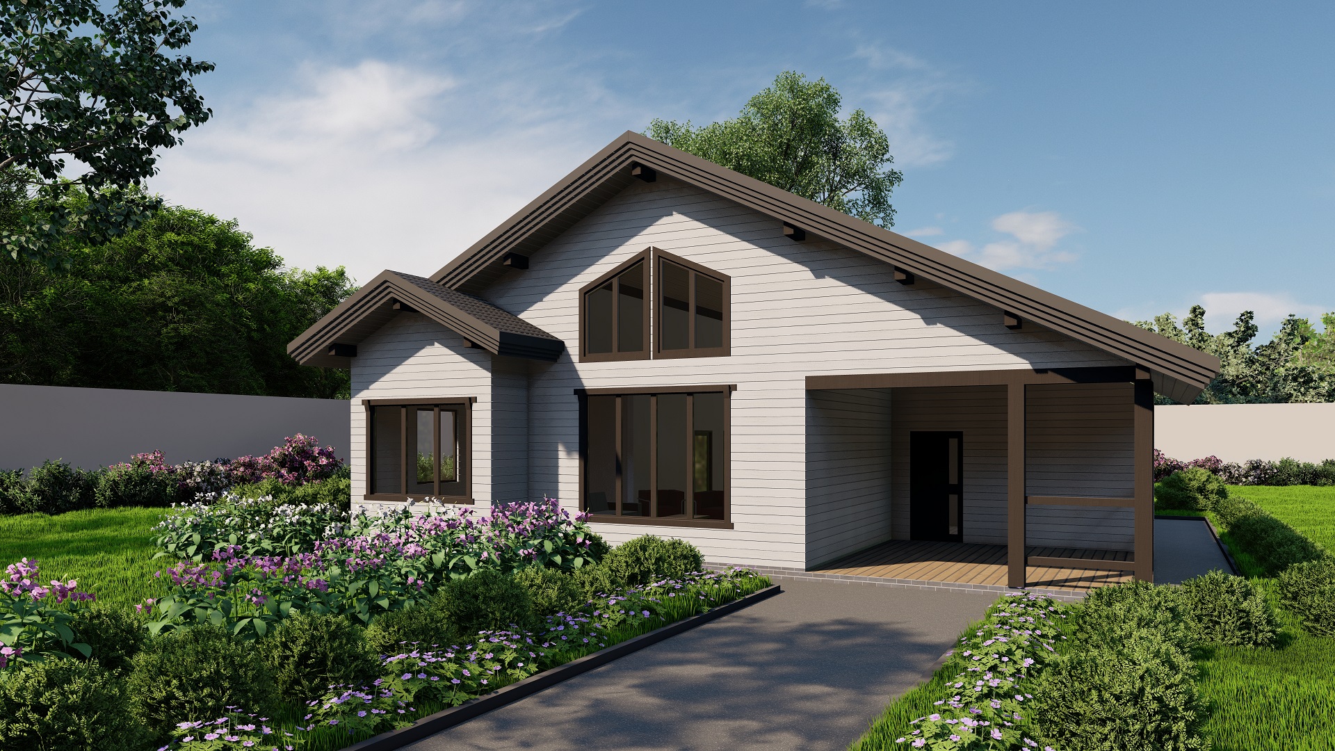 Проект шале "Сканди" площадью 162 кв.м.