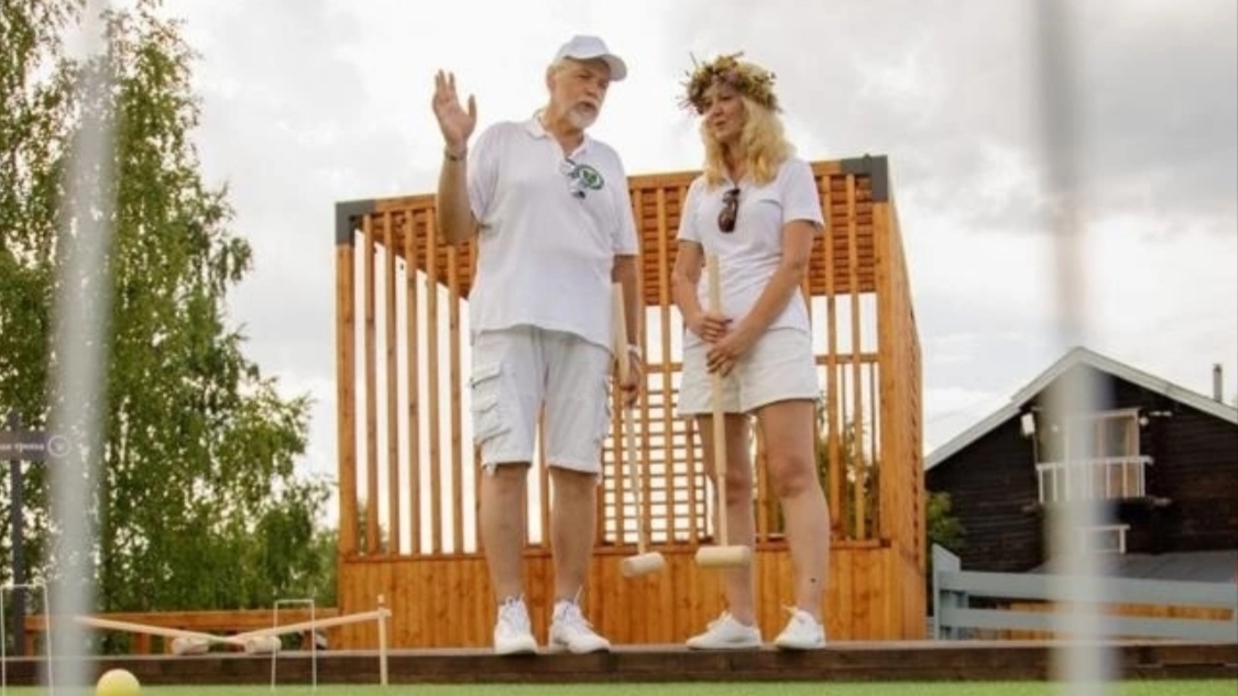 Русский крокет. Russian croquet.