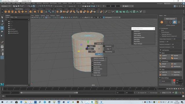 Back face select in maya.