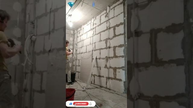 Штукатурка стен под маяк