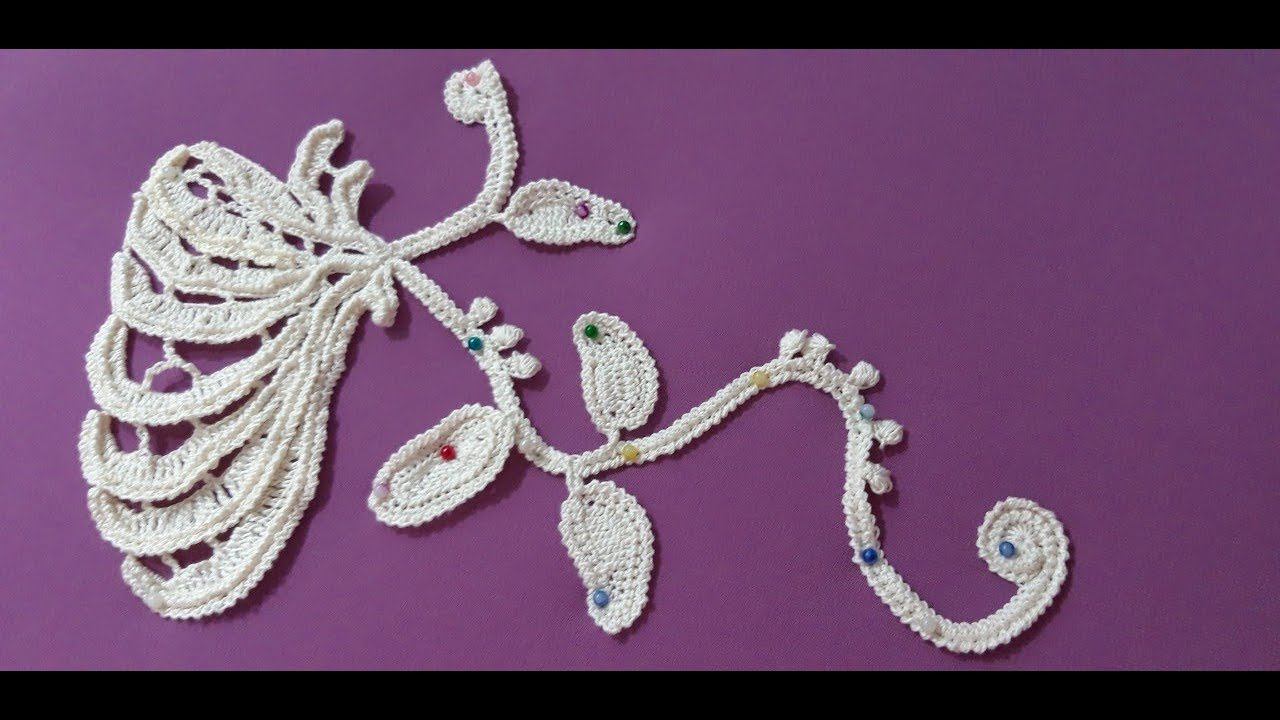 ВЯЗАНИЕ СТЕБЛЯ ЦВЕТКА АСТРА крючком.ЧАСТЬ2.ИРЛАНДСКОЕ КРУЖЕВО. Листик крючком.ВЯЗАНИЕ УЗЕЛКОВ КЛОНС.